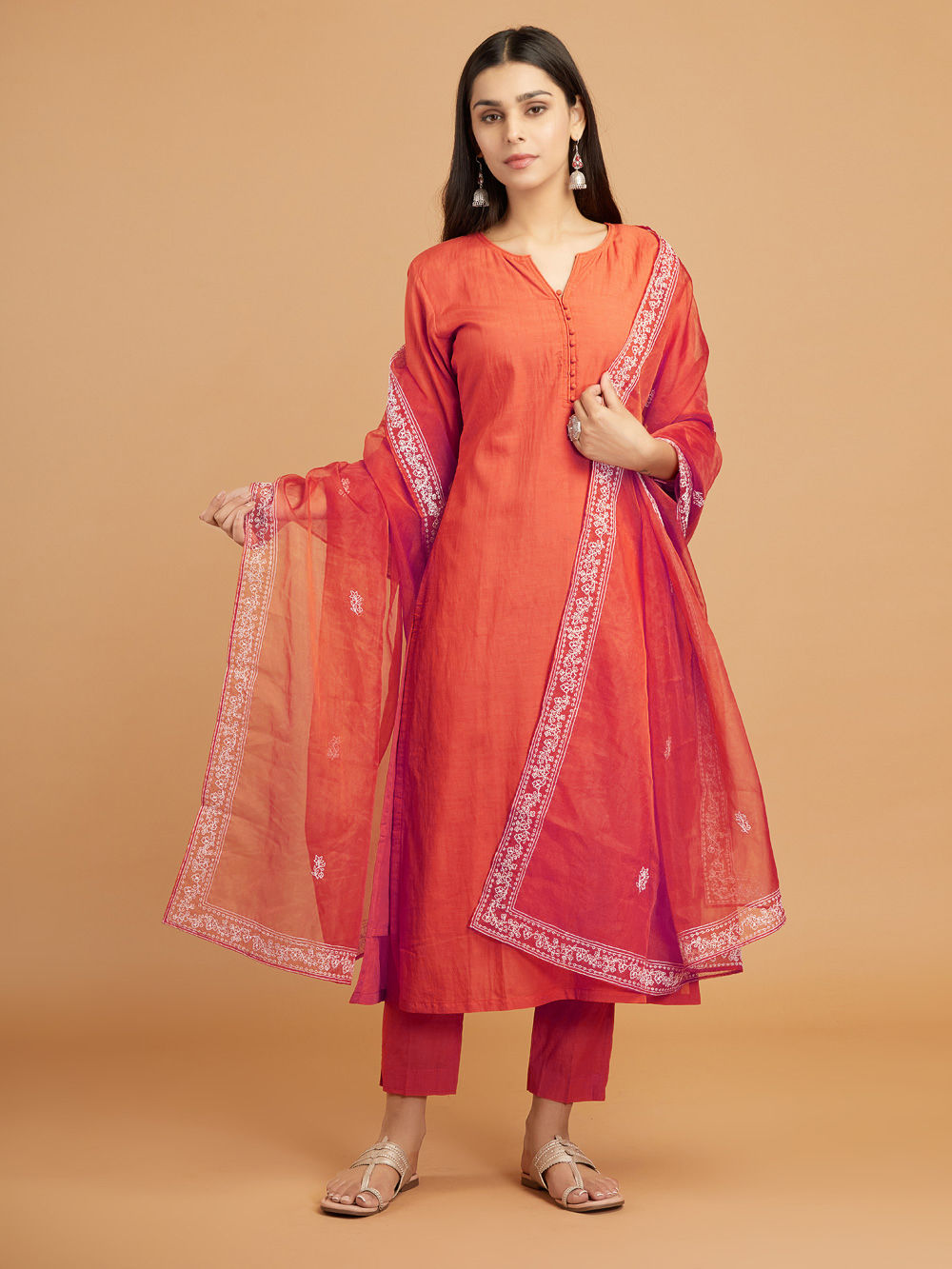 chanderi suits