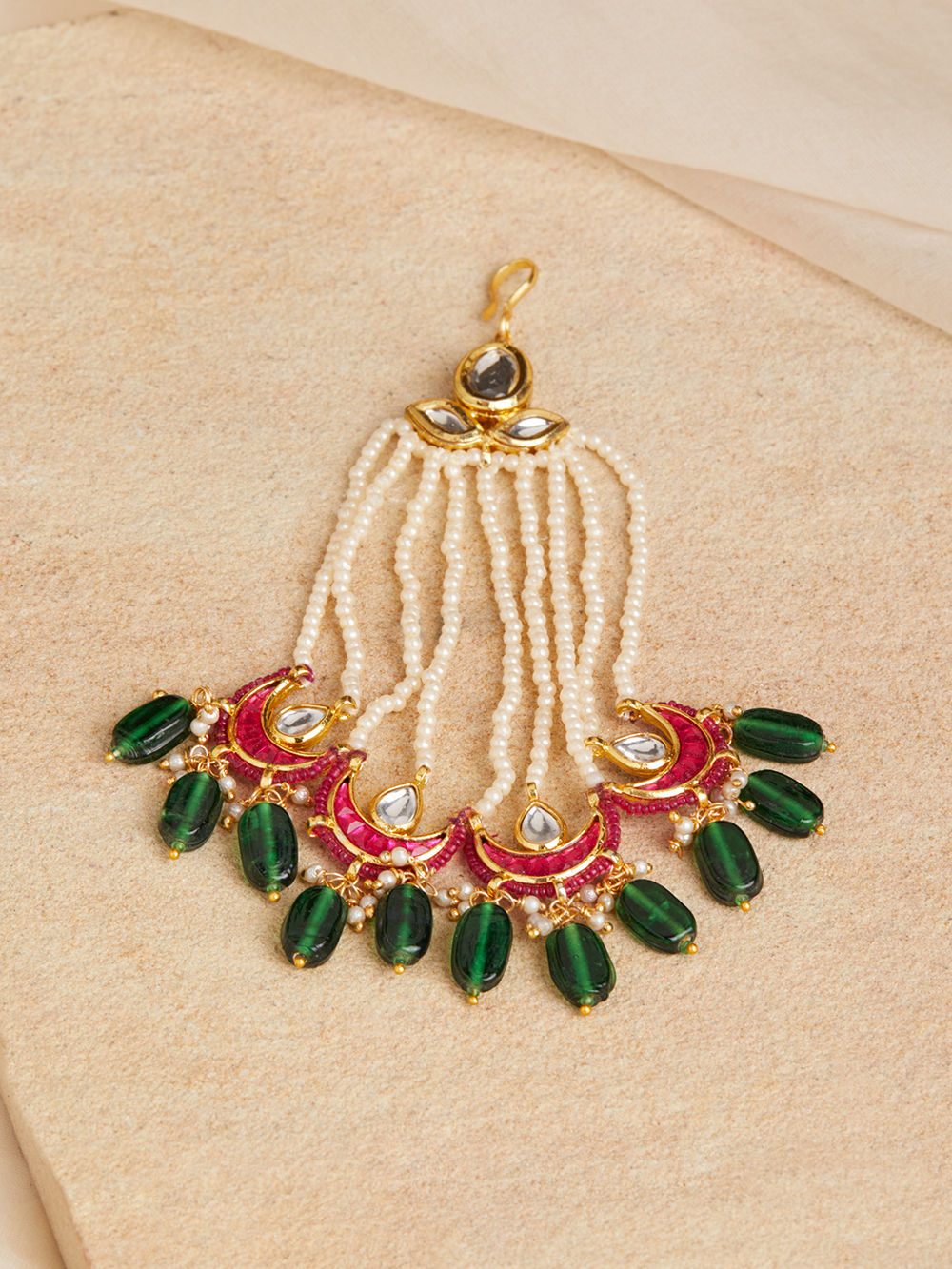 Gold Toned Handcrafted Metal Passa