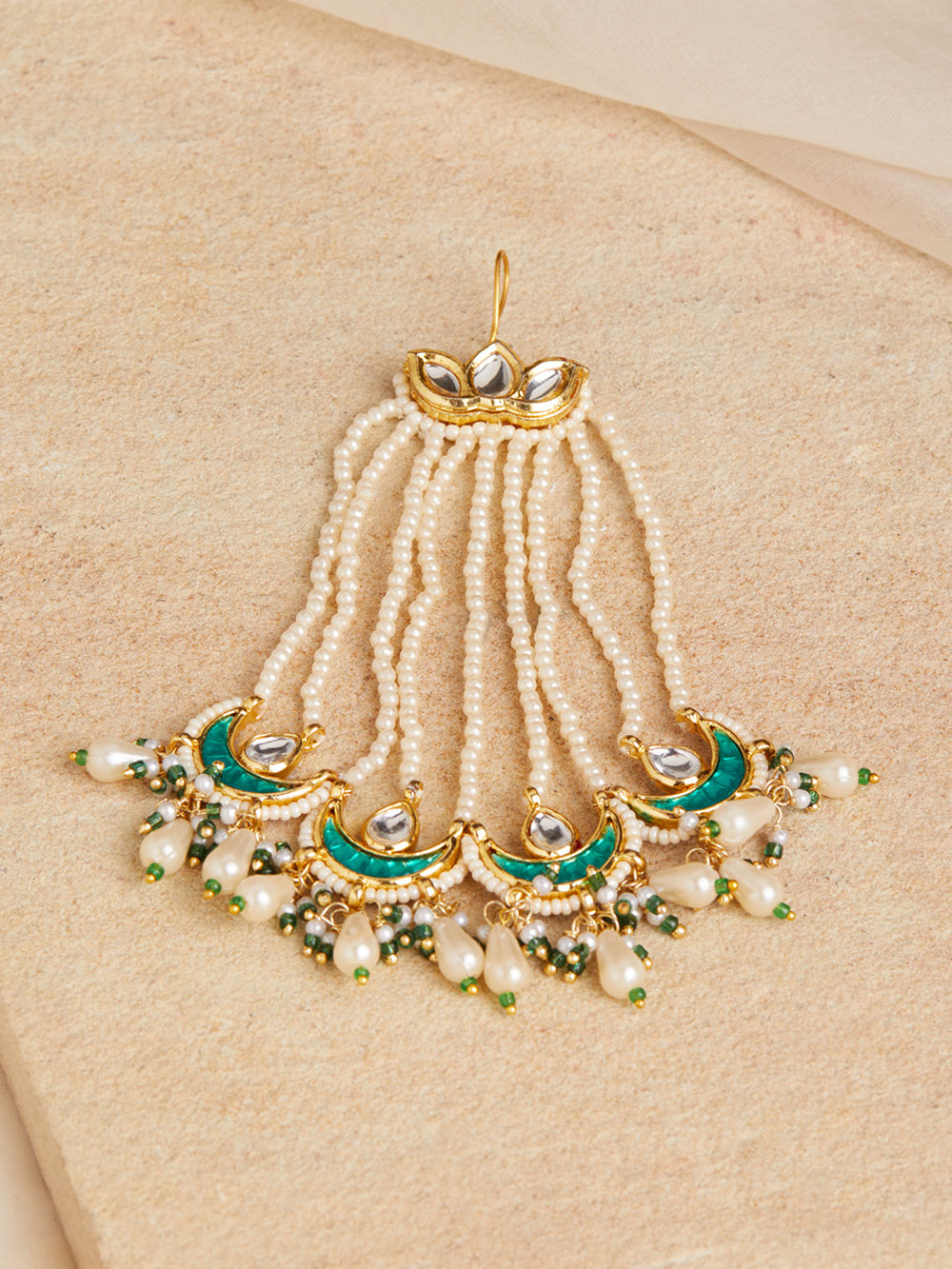 Gold Toned Handcrafted Metal Passa