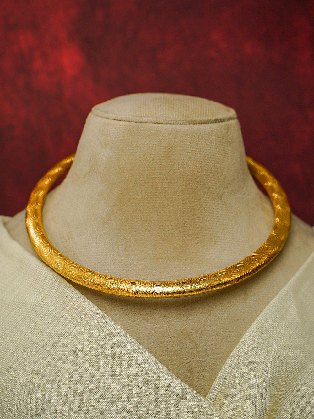 Gold Plated Handcrafted Brass Hasli